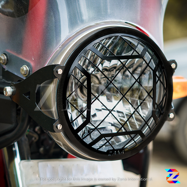 Royal Enfield Himalayan Head Light Grill Type-4 Black for model (2016 ...