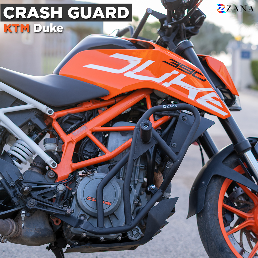 KTM Duke 250/390 Crash Guard, Leg Guard Texture Matt Black for model ...