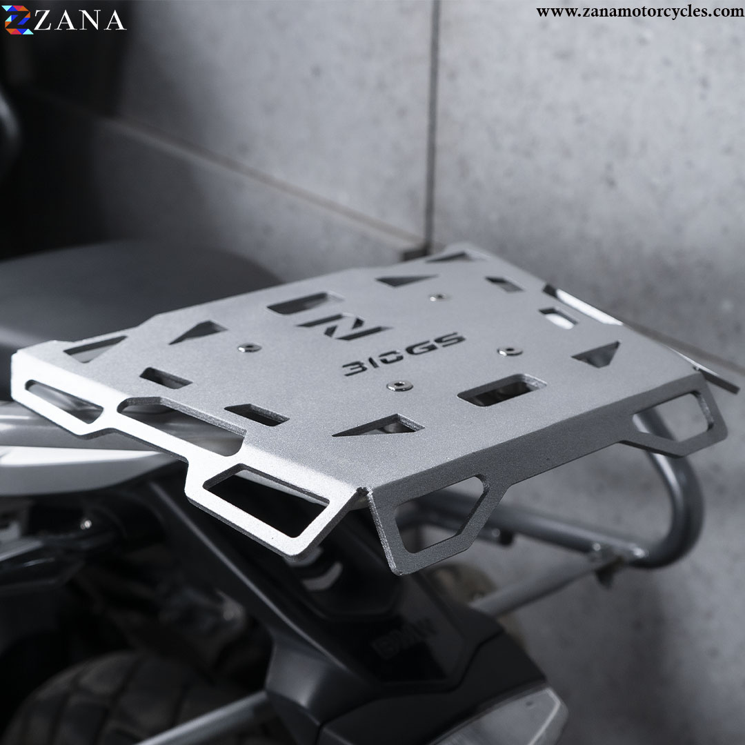 BMW G310R New Top Rack Plate New Texture Matt Silver | Zana Motorcycles