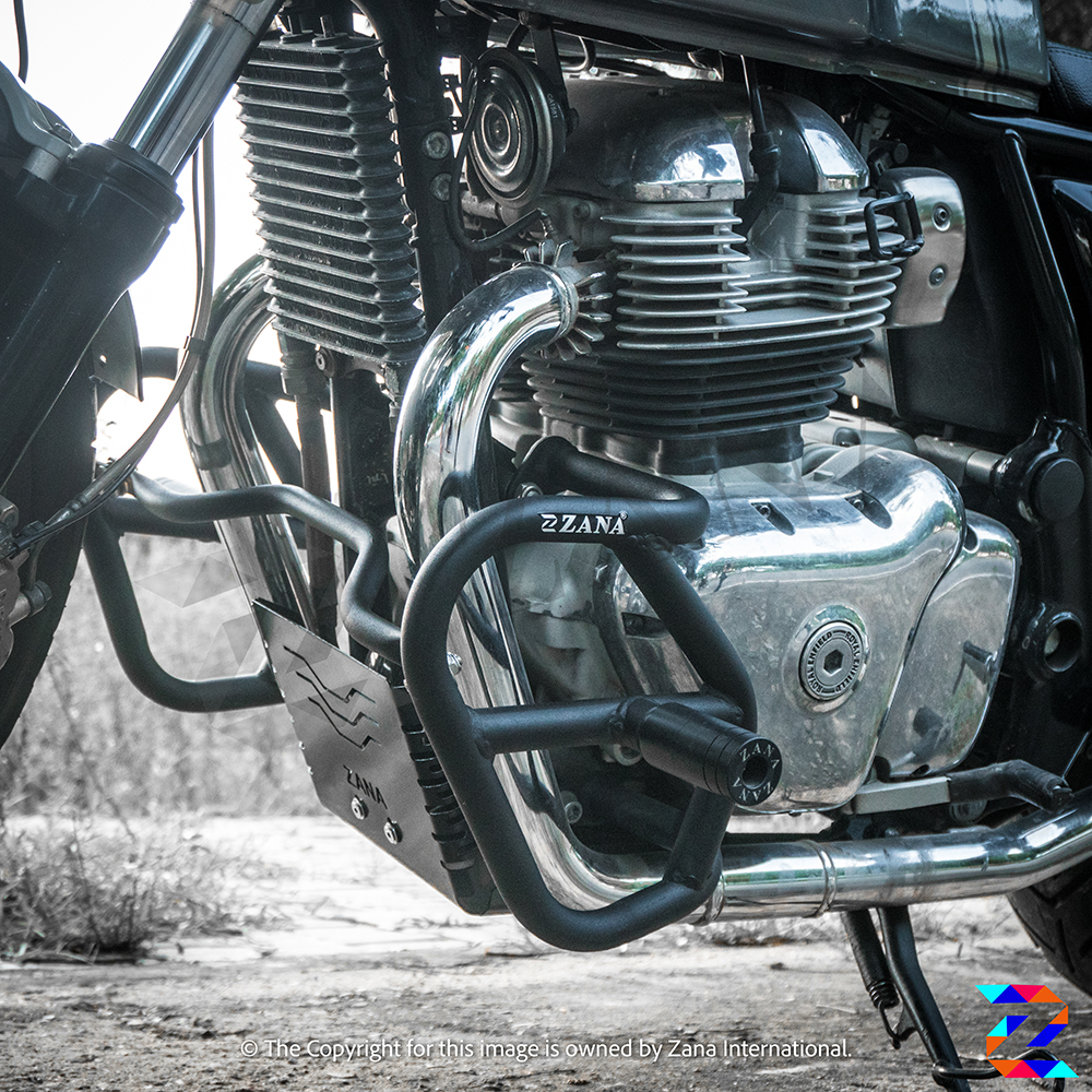 Royal Enfield GT Interceptor 650 Leg Guard With Slider Texture Matt ...