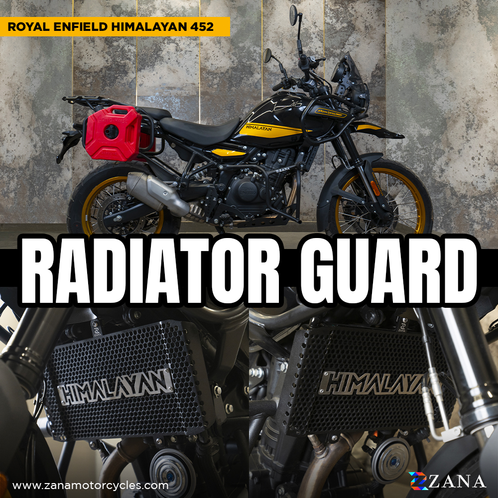 Radiator Guard for Himalayan 450 with Himalayan Logo (Black)