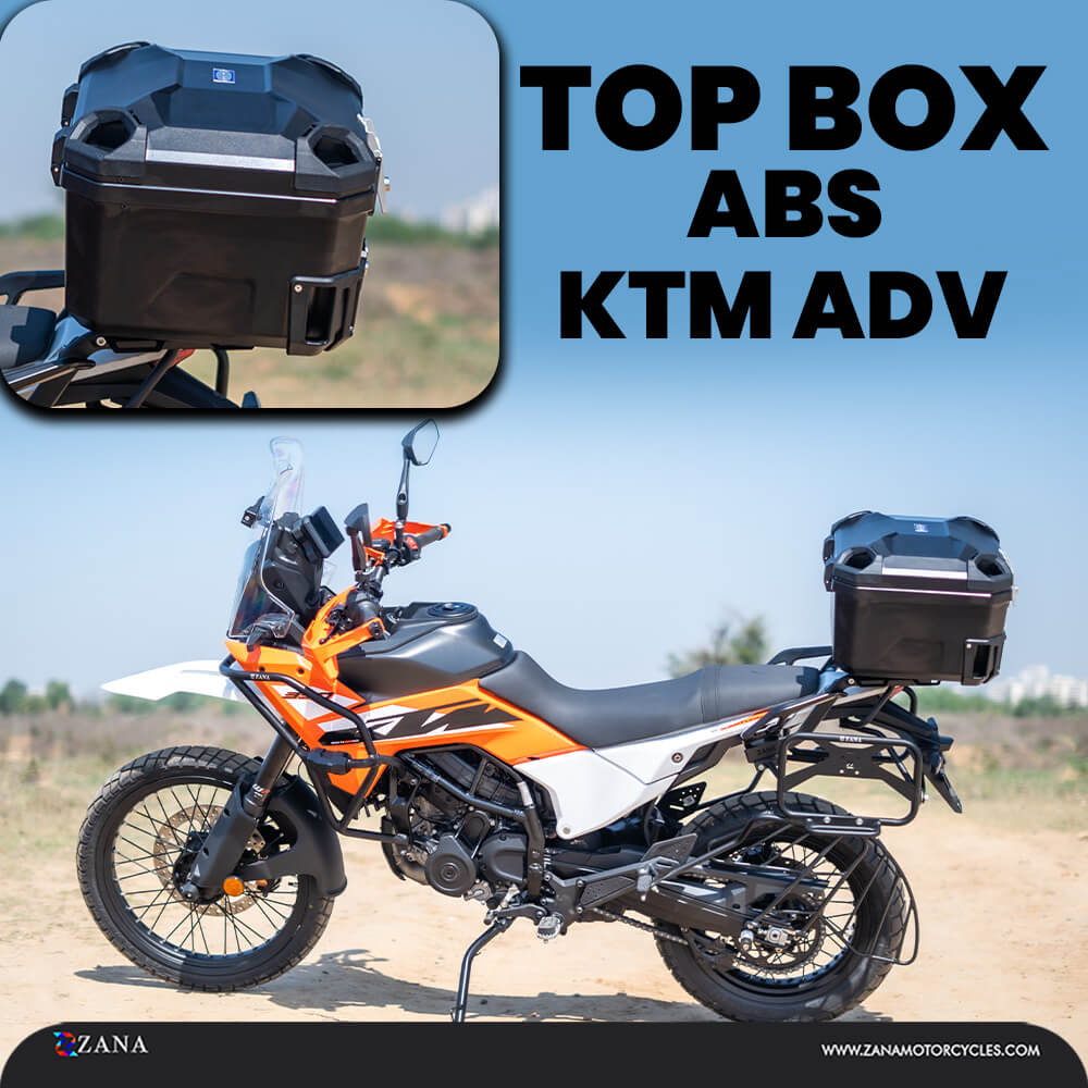 Top Box Plasitc (50 Litre) R-Flat Black With Backrest For KTM ADV 390 2025