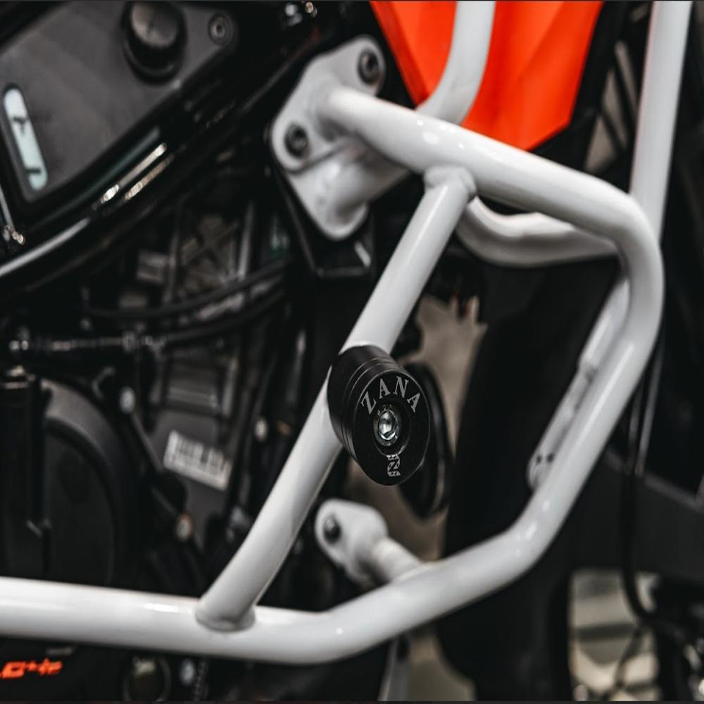 Lower Engine Guard With Slider (White) For KTM ADV 390 2025