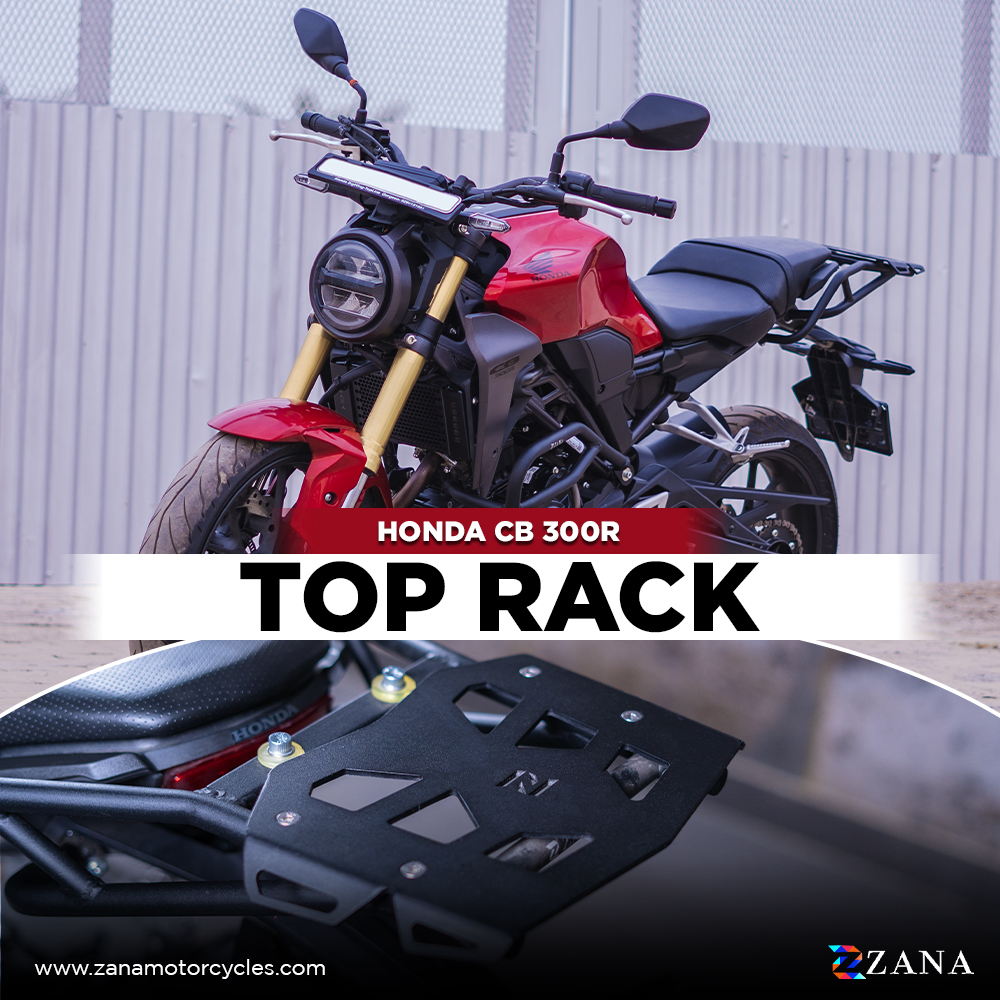 Honda Bike CB300R Top Rack with Plate | Zana Motorcycles