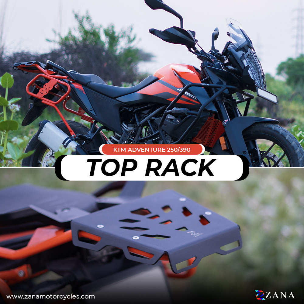 KTM Adventure 250/390 New Toprack Orange & Black Compatible With Grab ...
