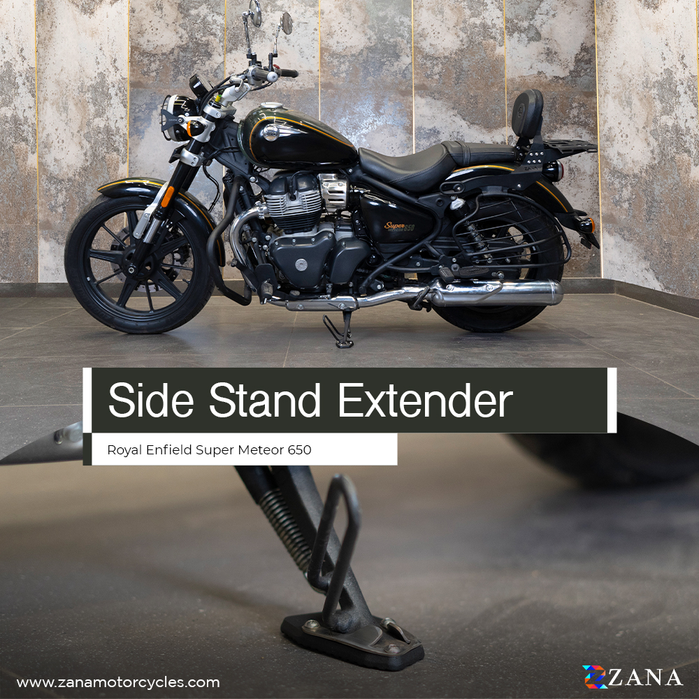Side stand Extender Aluminum & Stainless-Steel For Royal Enfield super ...