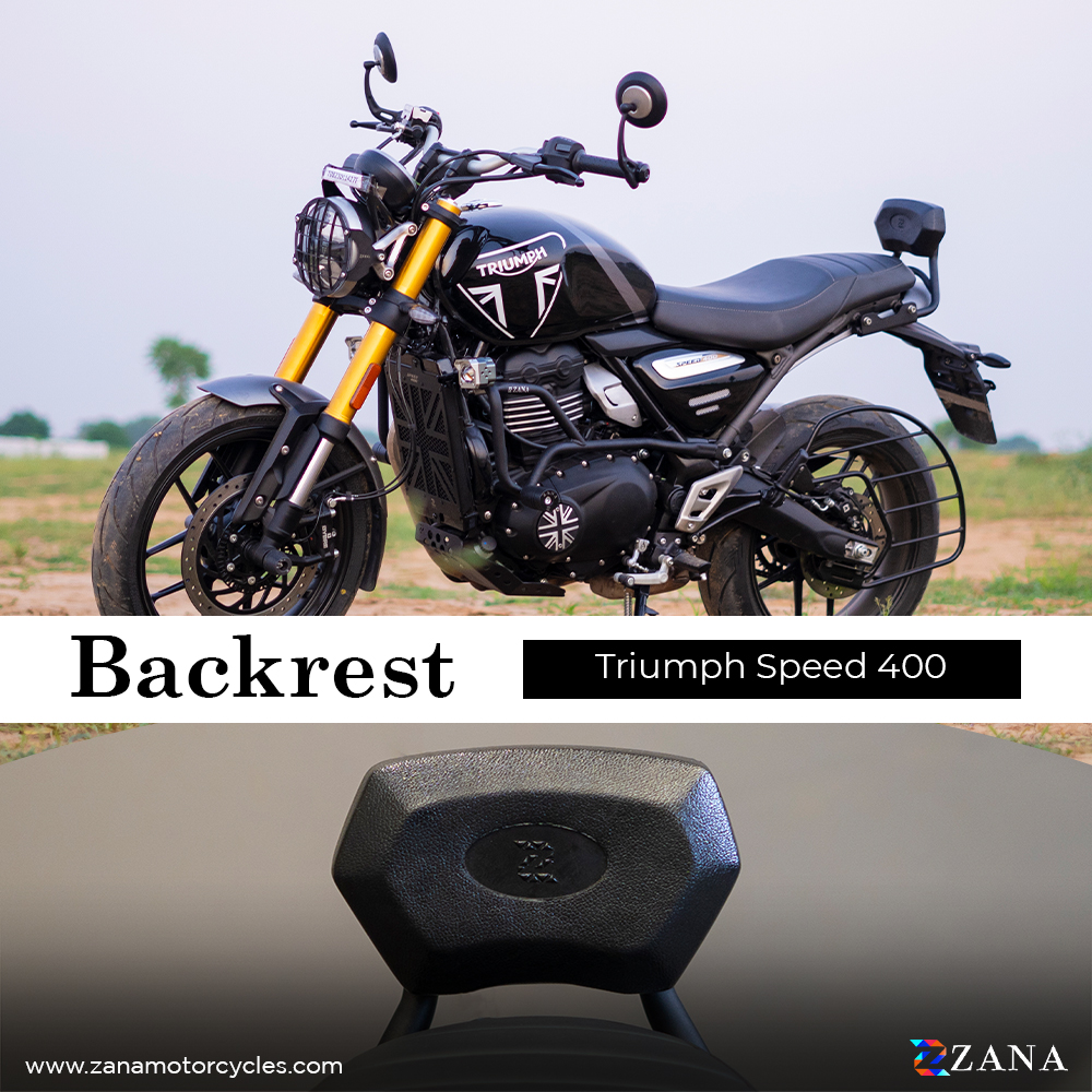 BACK REST BLACK FOR TRIUMPH SPEED 400