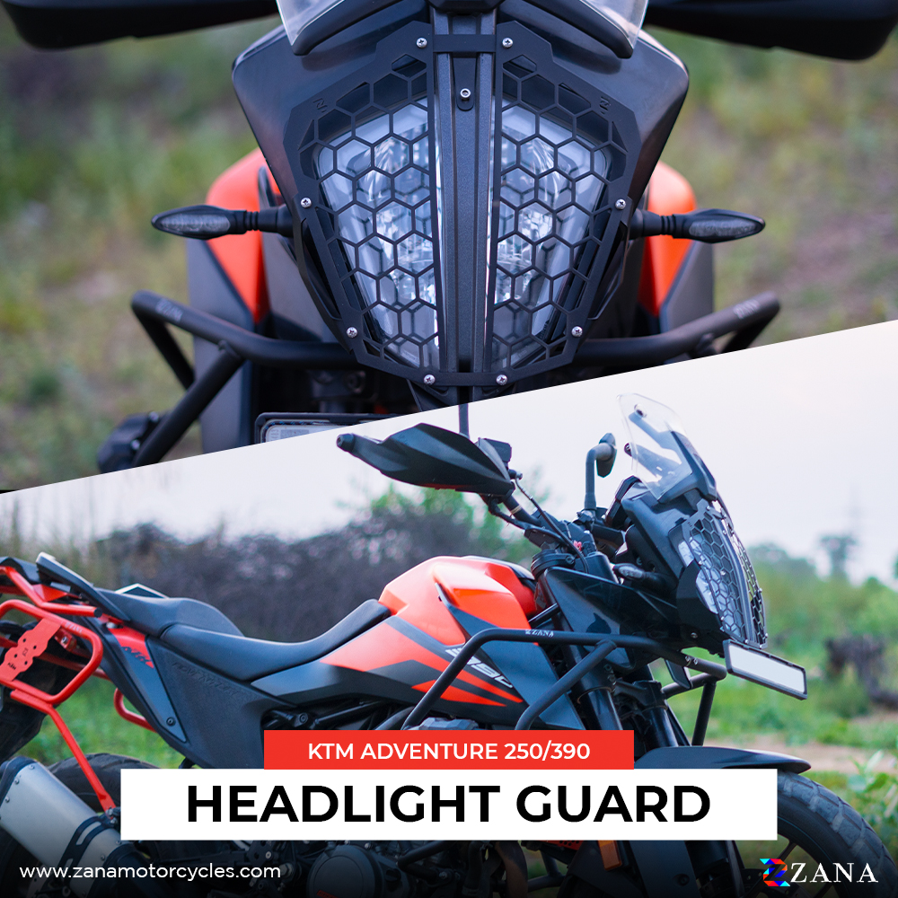 KTM Adventure 250/390 Head Light Grill Hexagonal Black Stainless Steel ...