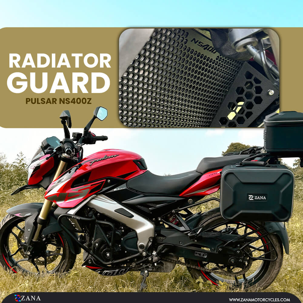 Radiator Guard Honeycomb Black for Pulsar NS400z